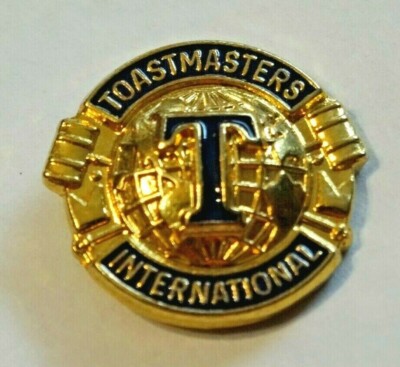 TOASTMASTER INTERNATIONAL GOLD TONE PIN ~ LAPEL / TIE TACK PIN | eBay