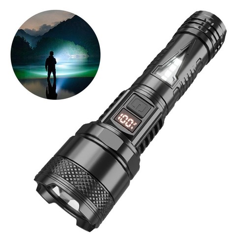 Handheld Super Bright Zoom Tactical Flashlight Versatility With A COB ...