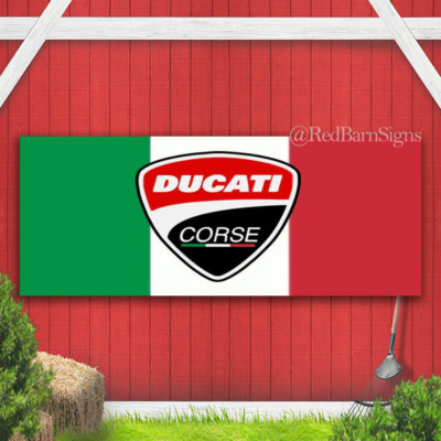 Ducati Corse Motorcycles Indoor Outdoor Banner Sign with Grommets | eBay