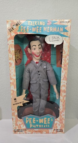 1987 Talking Pee-Wee Herman Doll Pee-Wee’s Playhouse- NEW in Box Voice ...