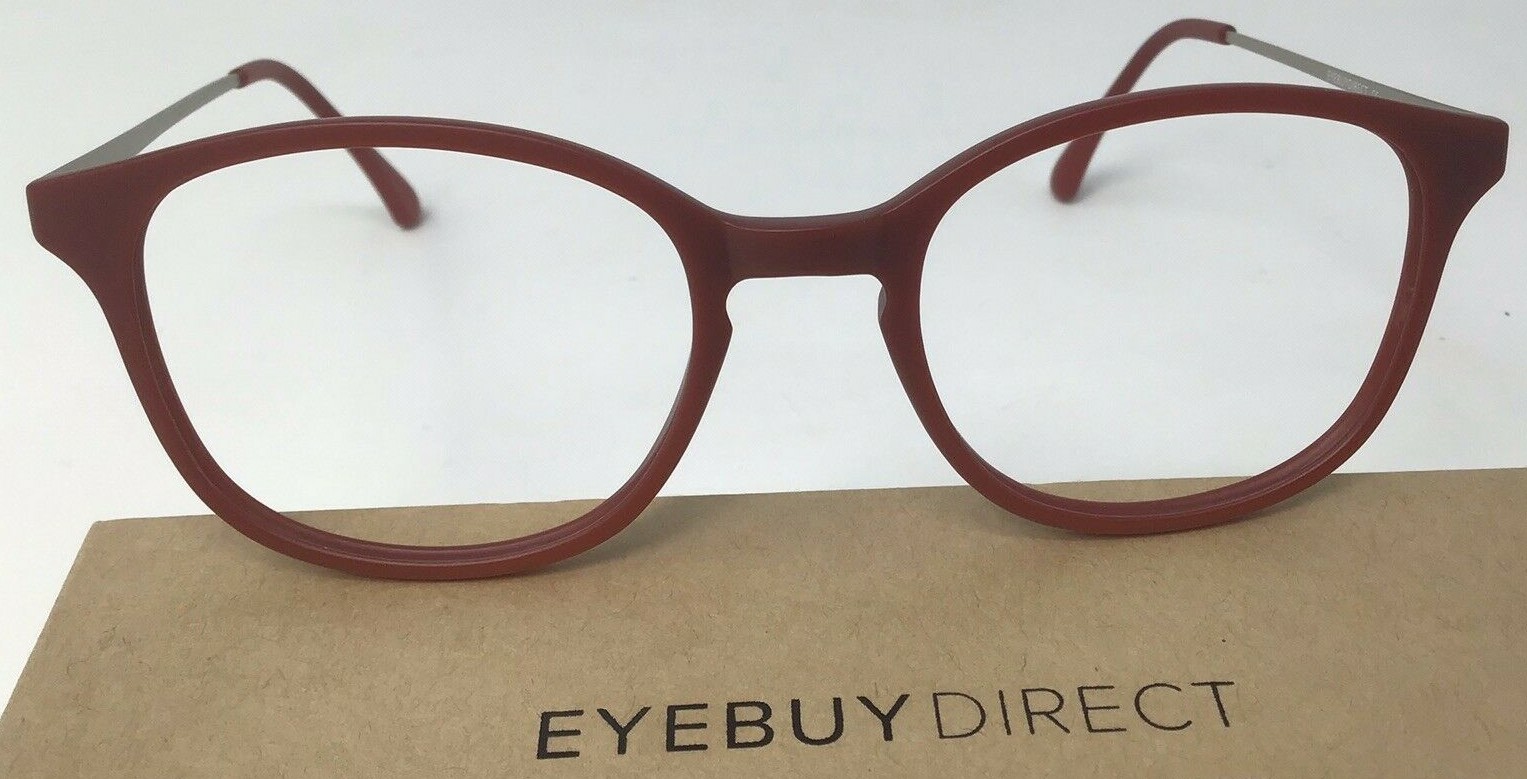 Eyebuydirect Villa 49-19-145 C1 Raspberry Plastic Eyeglasses FRAMES ONLY L90 | eBay
