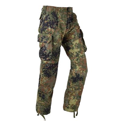 TACGEAR Brand German Army style field cargo combat Flecktarn pants camo ...
