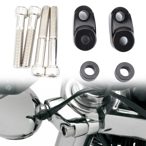 39mm 49mm Black Front Turn Signal Mount Bracket Relocation Kit For ...