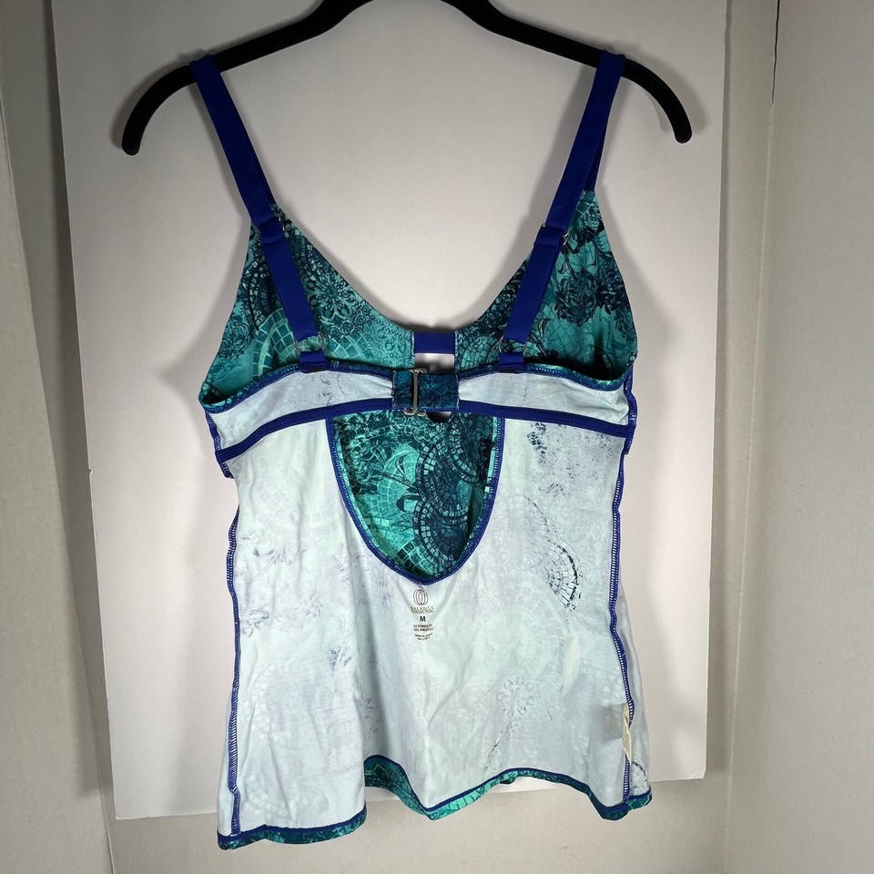 Marika Balance Collection Tankini Women Size M Mosaic Design Peekaboo ...