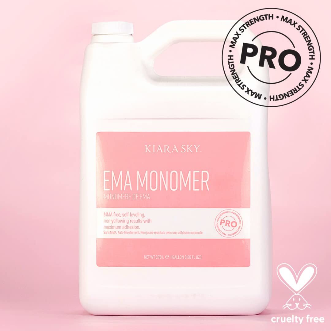 Kiara Sky EMA Professional Liquid Monomer for Nails (1 Gallon/3.78L ...
