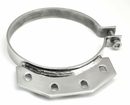 UP Exhaust Stack Bracket for 7" Peterbilt Unibilt Cab Stainless #21294 ...