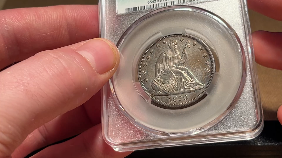 1890 Proof Liberty Seated half, CACG PR63, super pleasing ...