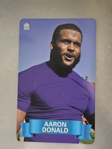 NFL Red Zone Rush RARE Aaron Donald LA Rams Card Dave & Busters ...