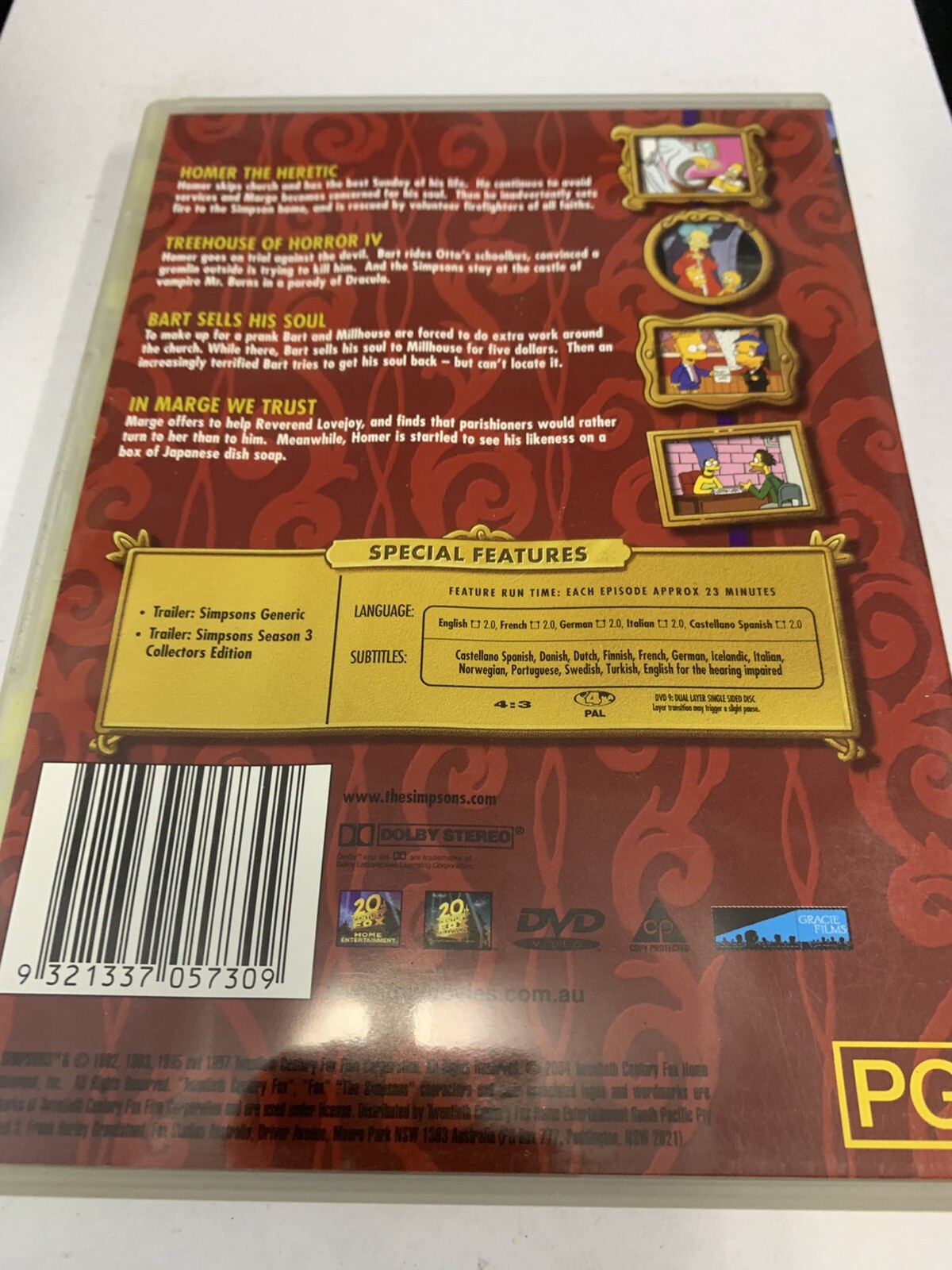 Simpsons, The - Heaven And Hell (DVD, 2004)(b32/4) Free Postage | eBay