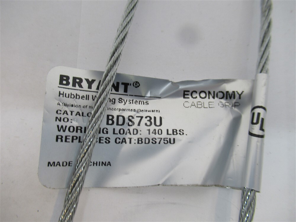 Bryant BDS73U , Bus Drop Support Grip,Single Eye,Split Mesh , 0.73"-0. ...