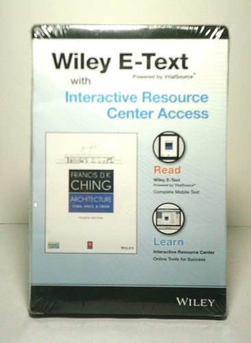Wiley E-Text Architecture 4E Ching 4th Access Code Interactive Resource ...