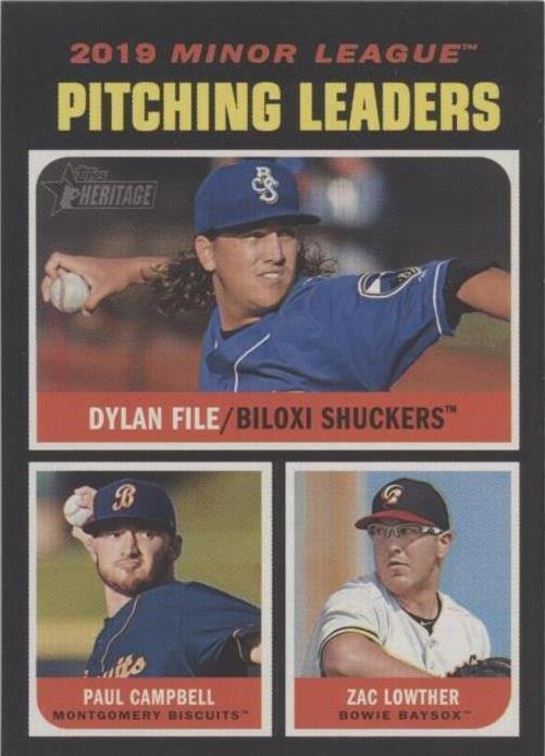 2020 Topps Heritage Minor League Edition - 2019 Minor League Leaders ...