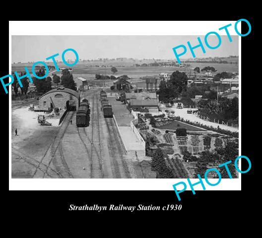 OLD 8x6 HISTORIC SA PHOTO OF SAR RAILWAYS STRATHALBYN RAILWAY STATION ...