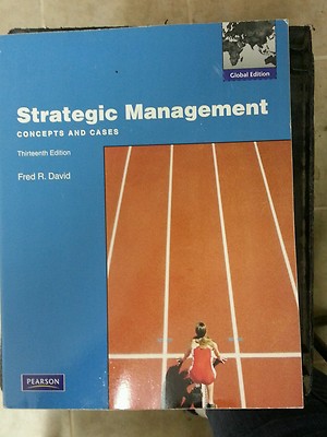 Strategic Management: Global Edition - Fred David 13TH ED | eBay