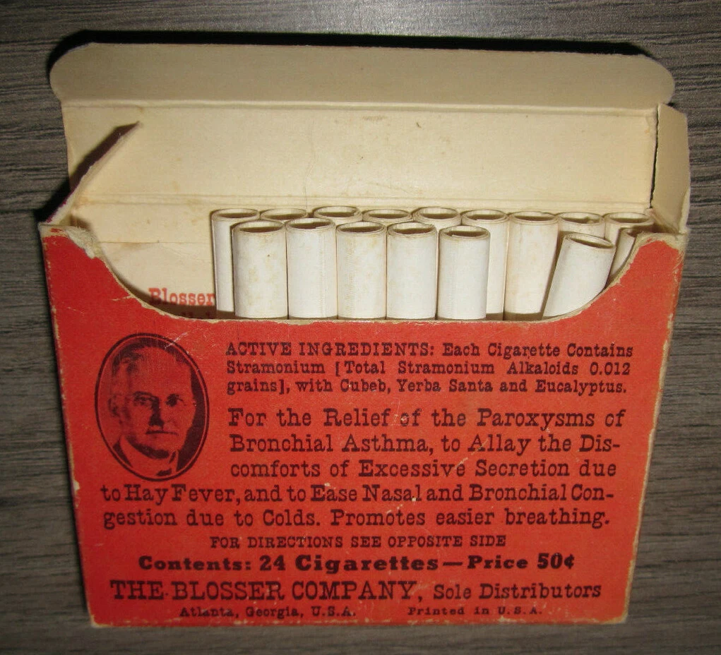 Asthma Cigarettes 1930s