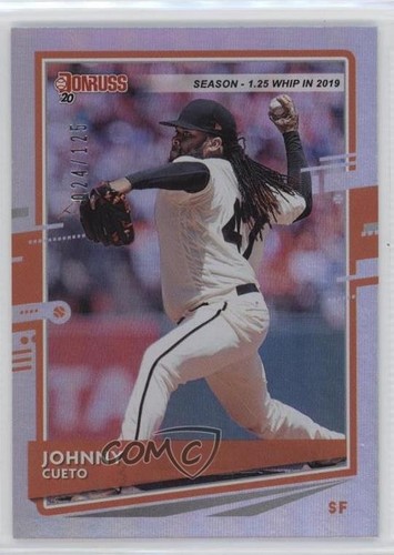 2020 Panini Donruss Season Stat Line /125 Johnny Cueto #101 | eBay