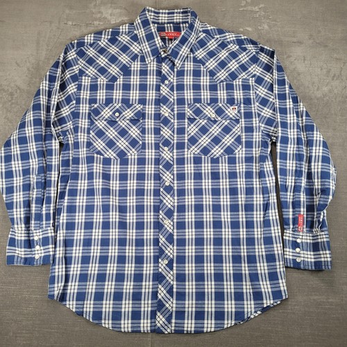 McCormick Farmall International Harvester Plaid Western Shirt Mens 2XL ...