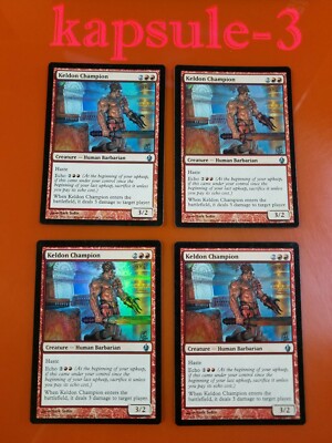 4x Keldon Champion | FOIL | PDS Fire and Lightning | MTG Magic Cards | eBay