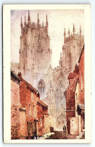 1936 YORK ENGLAND PRECENTORS COURT ARTIST RENDERING LOVELY POSTCARD P3598 | eBay UK