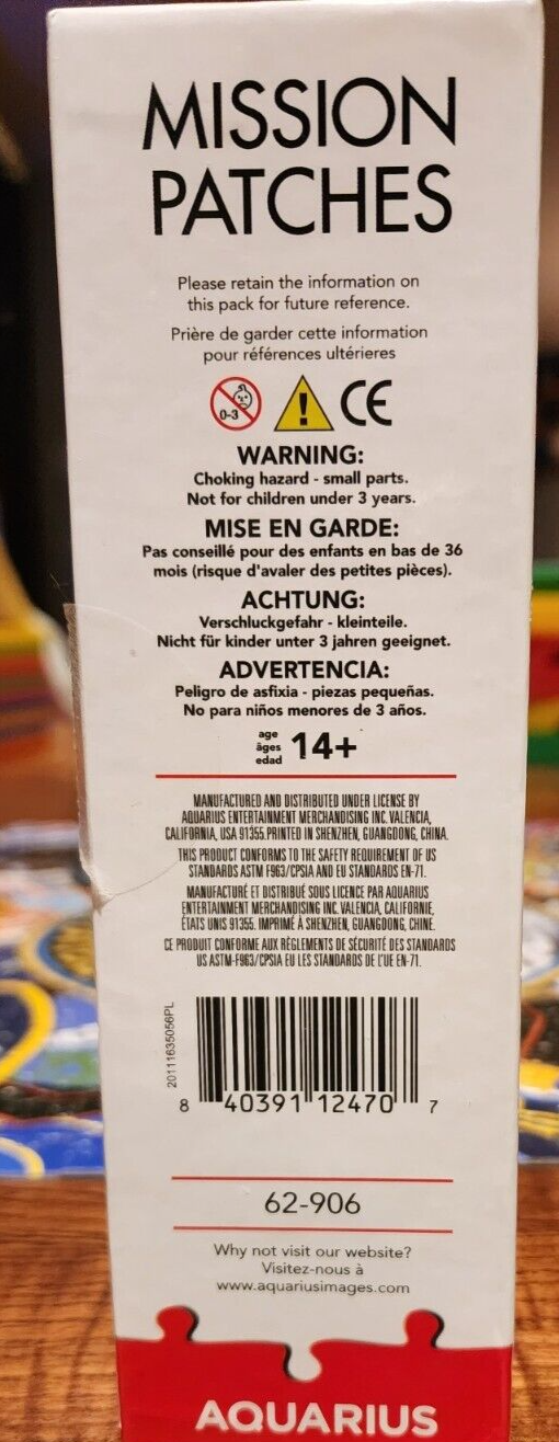 "MISSION PATCHES" - 1000 PC. BY AQUARIUS | eBay