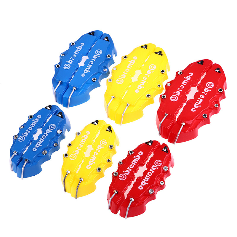 4PCS Disc Brake Caliper Car Covers Front & Rear Kit Car Caliper Cover ...