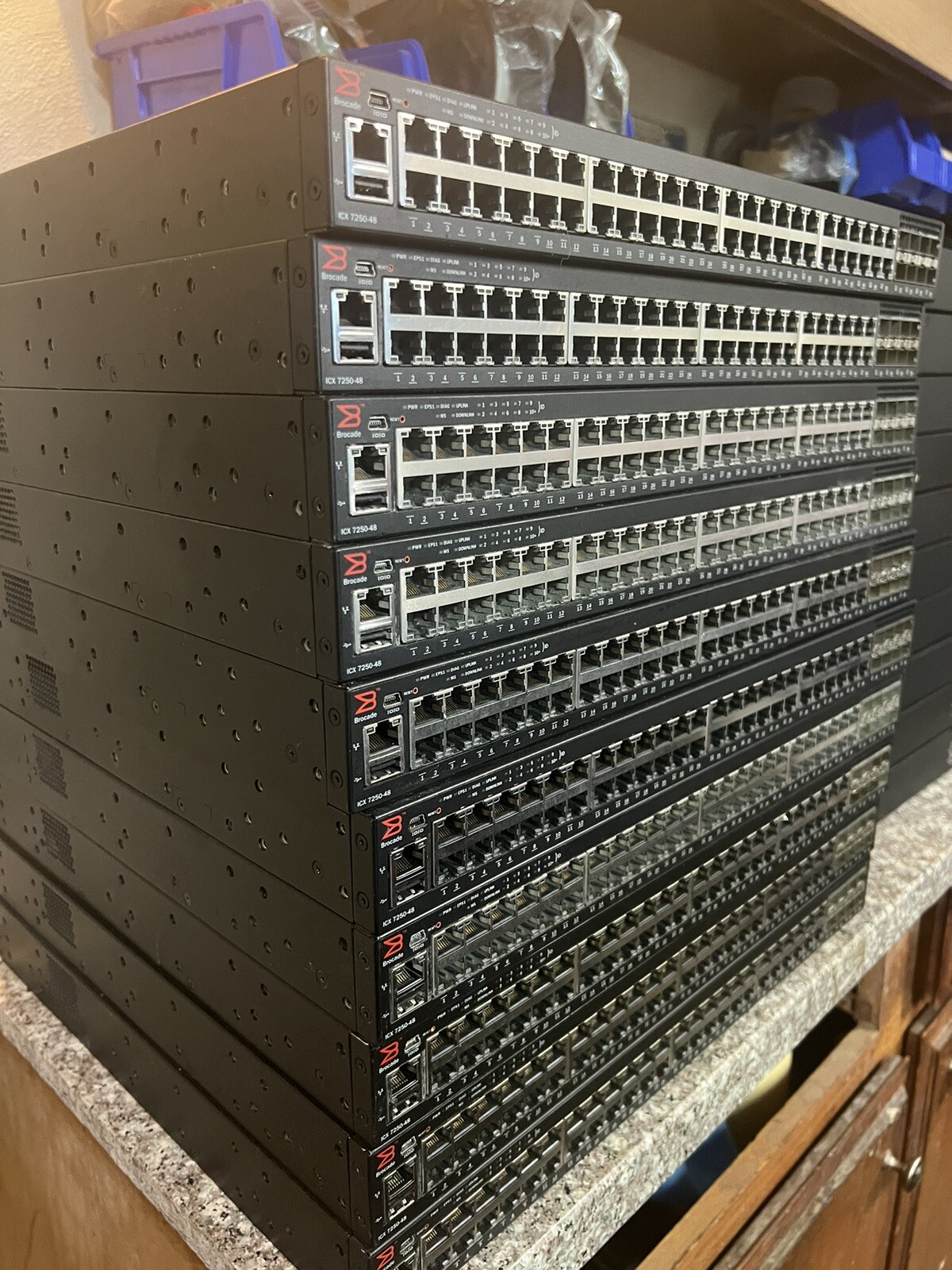 Brocade ICX 7250-48 48-Port Gigabit Ethernet Switch ICX7250-48-2X10G ...