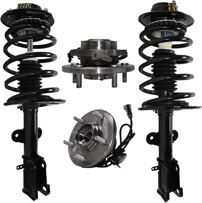 2 New FRONT Wheel Hub Bearing w/ABS + 2 Complete Struts for Chrysler ...