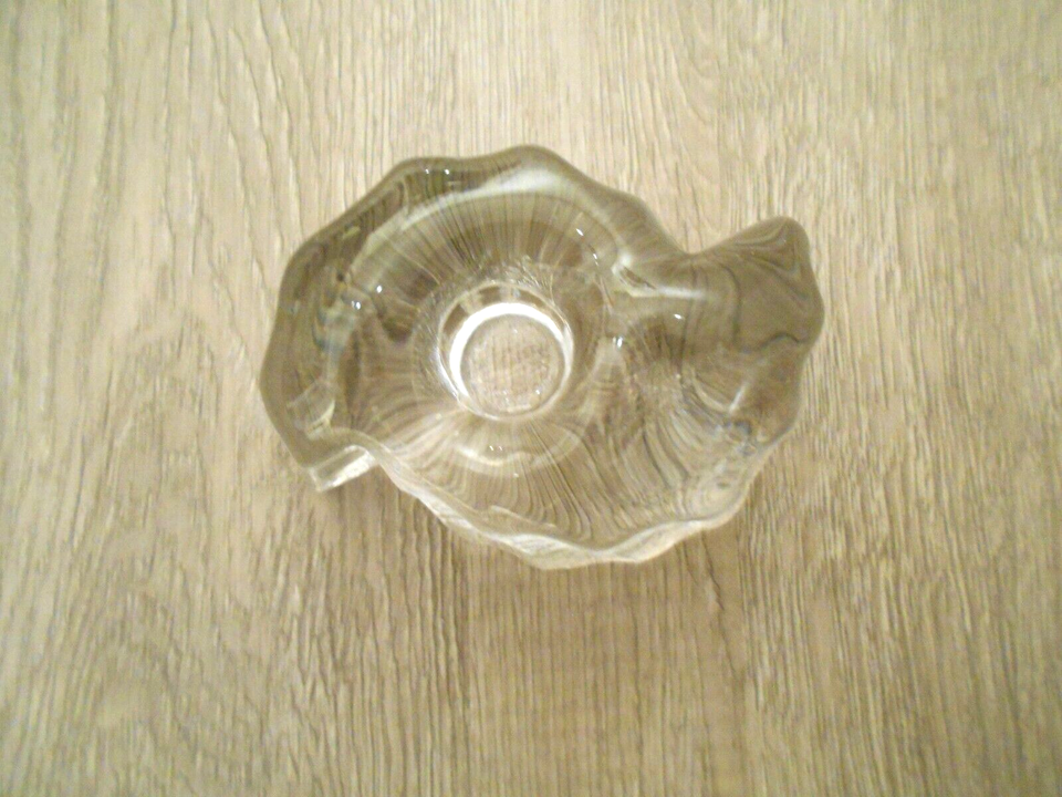 Galway Irish Crystal Fern Leaf Art Glass Candle Holder. | eBay UK