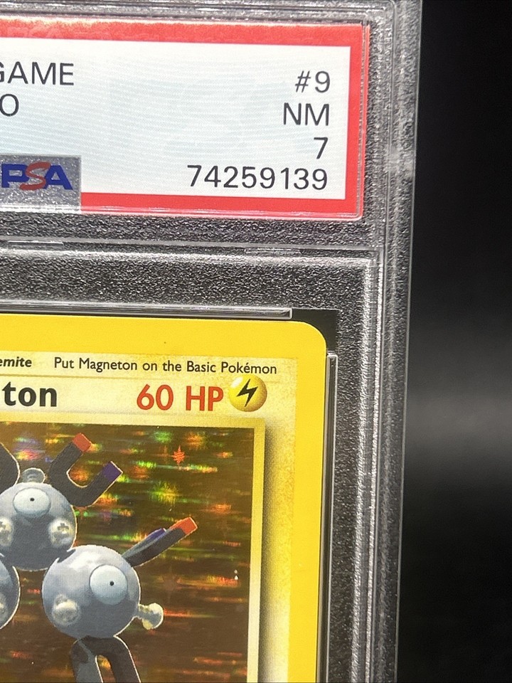 PSA 7 Near Mint Magneton Holo 9/102 Ultra Rare Base Set WOTC 1999 ...