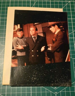 1x Star Trek Inspiration Greeting Card and Envelope Gangster Kirk Spock ...
