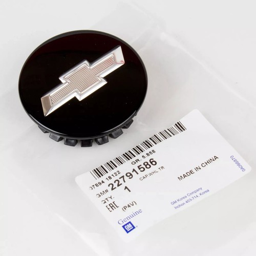 Genuine GM Chevrolet Gloss Black Wheel Center Cap 22791586 1PC - Sealed ...