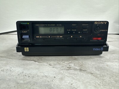 Sony EV-C8u 8mm Video Cassette Recorder w/Power Supply As-Is For Parts ...