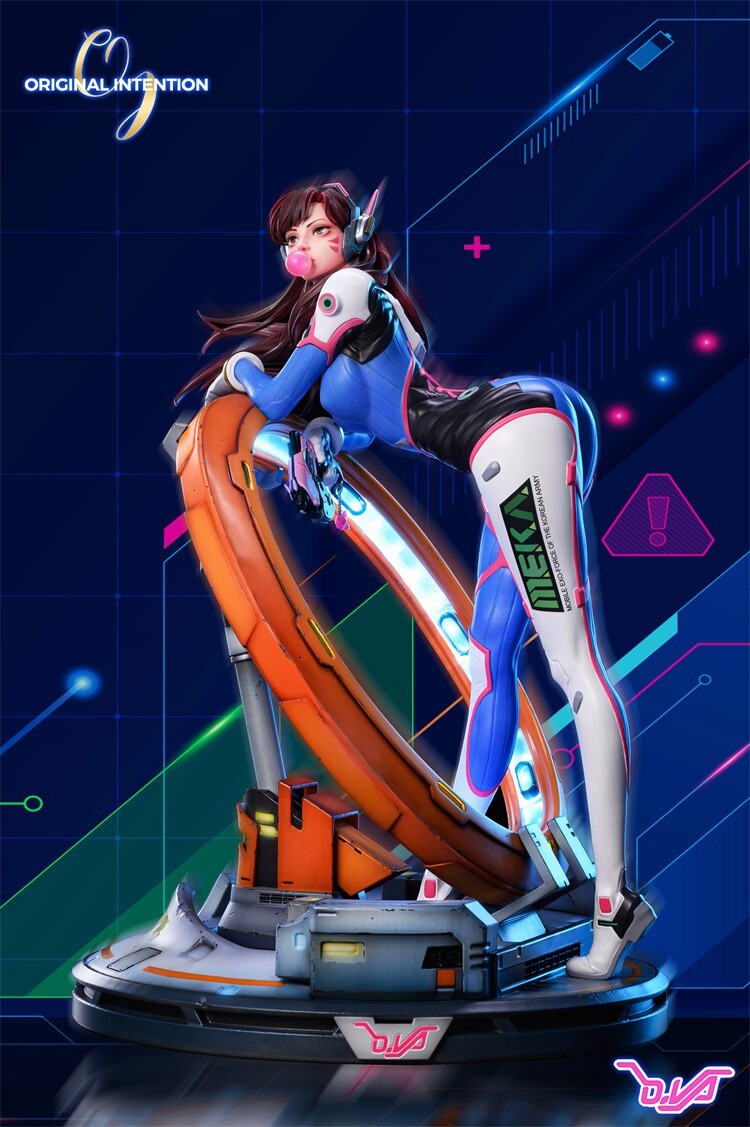 ORIGINAL INTENTION Overwatch DVA Resin Painted Statue In Stock Limited 200 | eBay