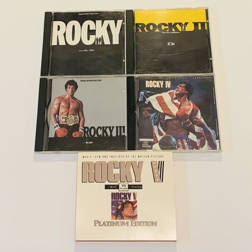 CD Soundtrack Lot of 5 Rocky 1, 2, 3, 4 and Rocky 5 Platinum Edition by ...