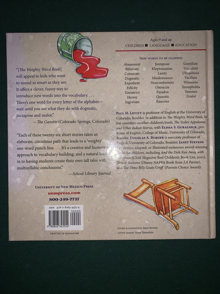 The Weighty Word Book: By Paul M Levitt, Douglas A Burger, Elissa S ...