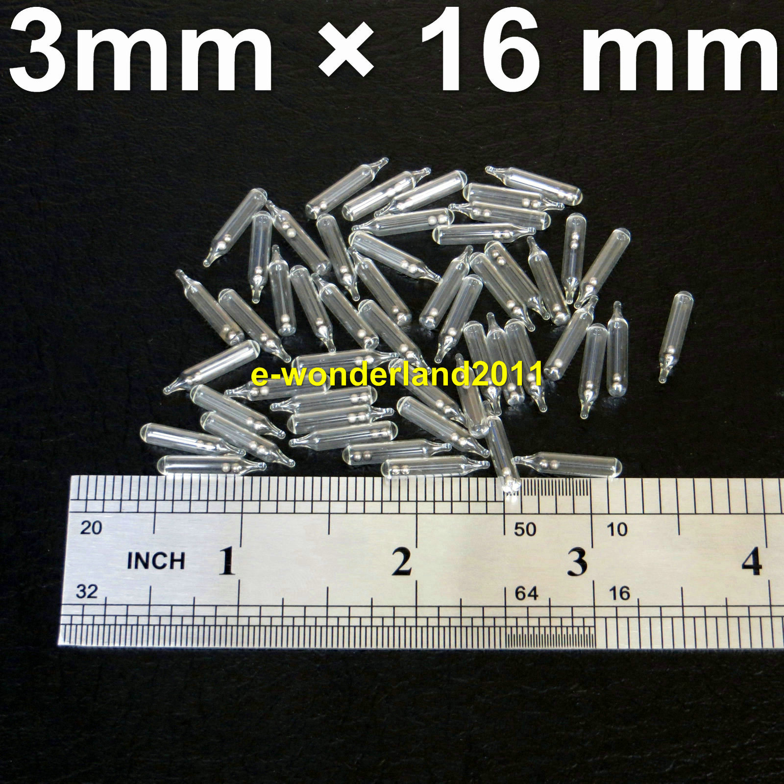 100pcs 3-5mm Worm Fishing Lure Glass Rattles Kit Insert Tube Rattles ...