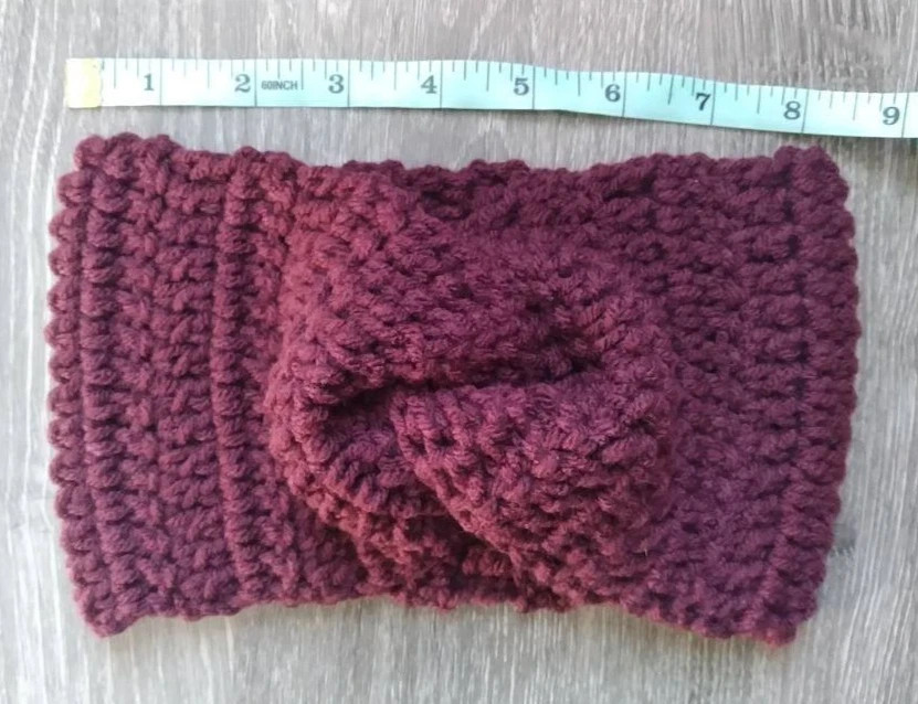 Crochet Handmade Winter Bundle 1 Hat, 1 Twist Headband, 1 Ear Warmer ...