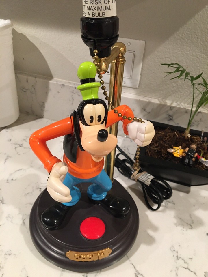 Vintage Disney Goofy Lamp.(Read description) | eBay