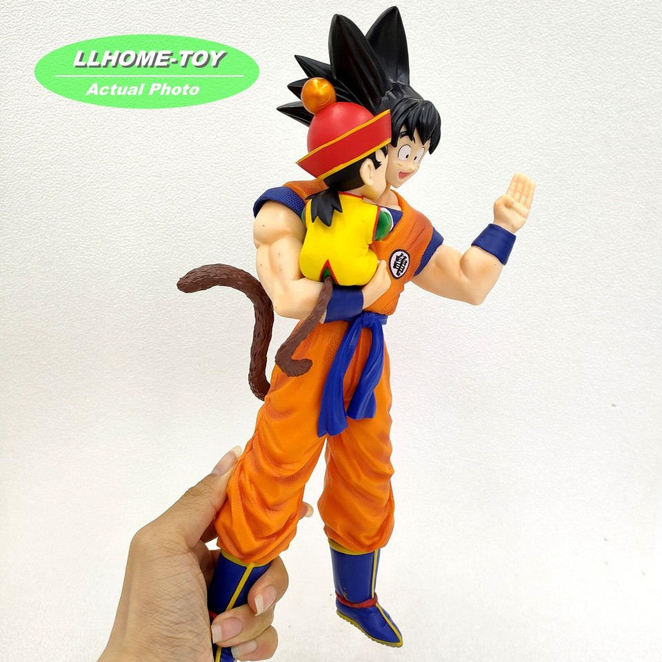 Anime Dragon Ball Z Father Son Goku Gohan Kid hold stand Figure Statue ...