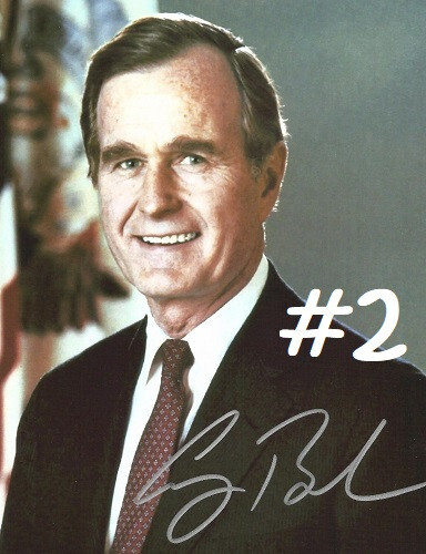 41st President George H.W. Bush 8.5x11 Signed Autograph Reprint [Choose ...