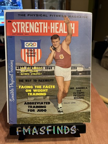 H4 1960 DALLAS LONG US OLYMPIC ATHLETES Strength & Health Magazine ...