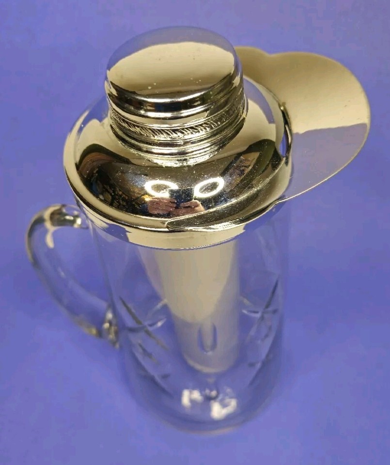 Vintage Mid Century Gilley Large Etched Cross-Cut Chill-it Pitcher ...