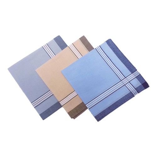 Cotton Men Handkerchiefs Premium Gifts 40x40cm Pocket Square Hankies ...