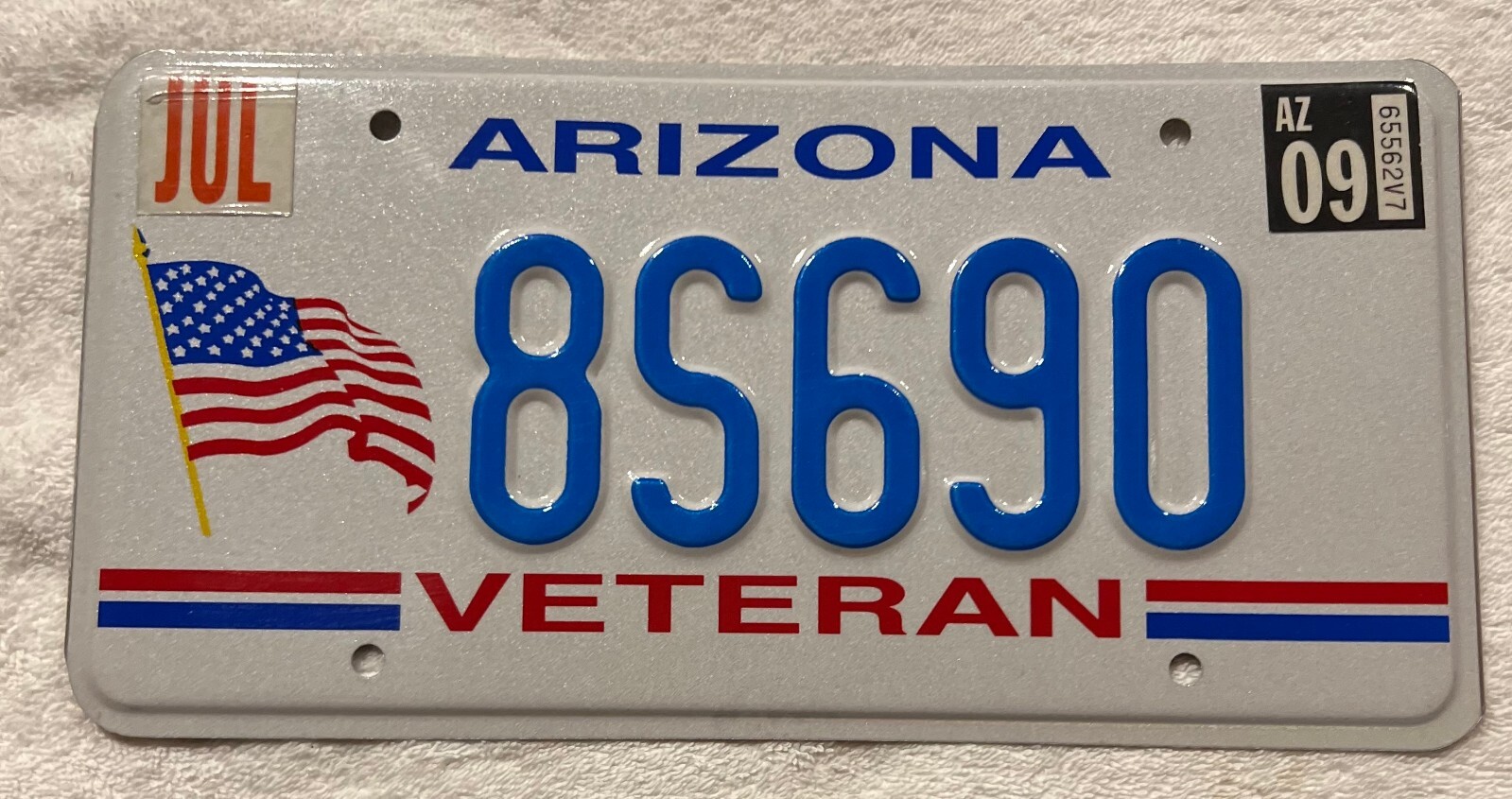 LICENSE PLATE ARIZONA VETERAN 8S690 | eBay
