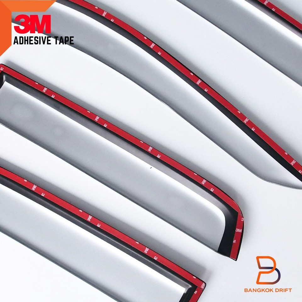 SILVER WEATHER SHIELD VISOR SUN RAIN GUARD FOR FORD RANGER P703 CAB ...