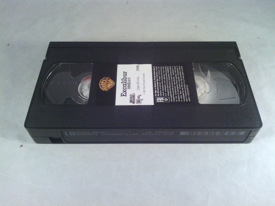 Excalibur - 1981 VHS - Liam Neeson, Patrick Stewart - King Arthur ...