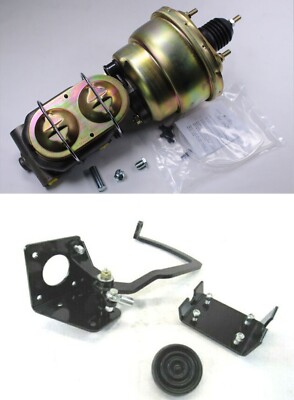 1932 Ford Power Pedal 8" Dual Brake Booster Master Cylinder Under Floor ...