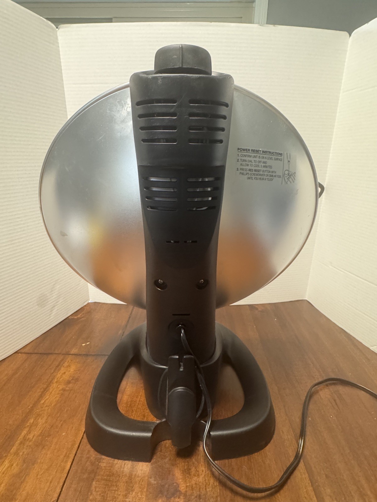 Presto Heat Dish Parabolic Electric Heater (0792401) Portable Tested ...