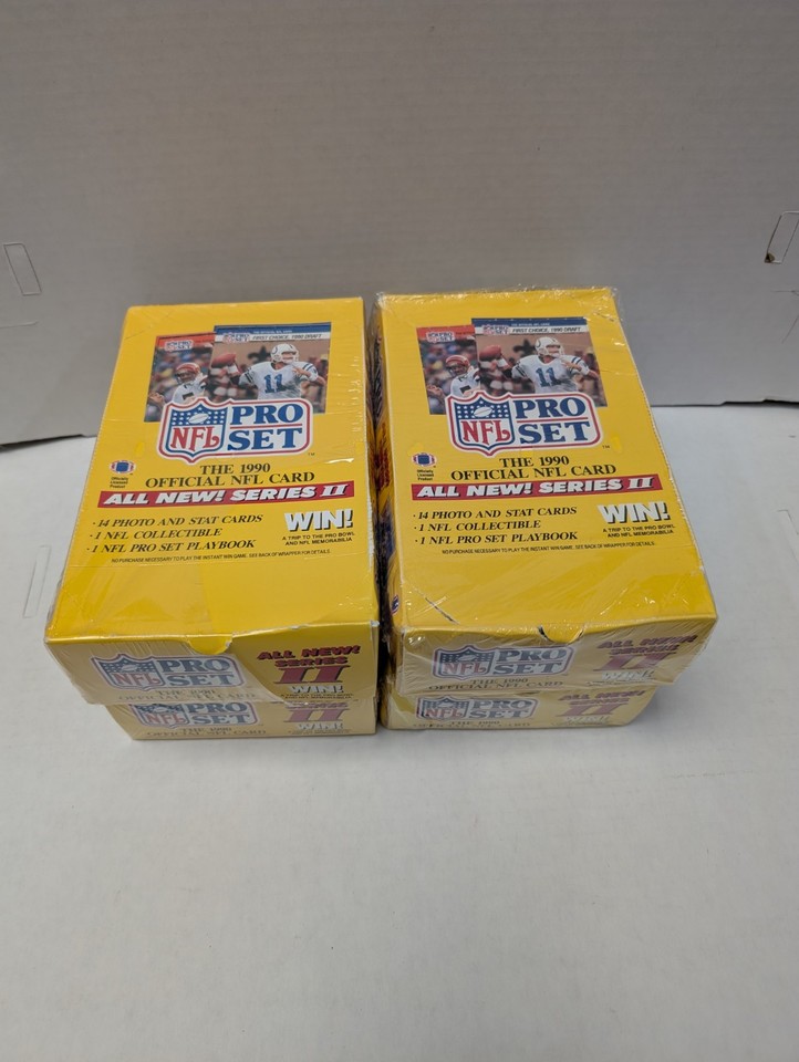 One Box 1990 NFL Pro Set Series 2 Football Cards Factory Sealed Box (36 ...