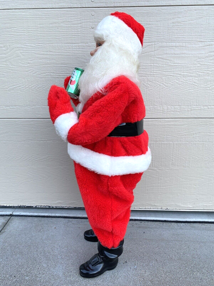 Vintage Large 40" Harold Gale 7-Up Santa Claus Store Display Beautiful ...